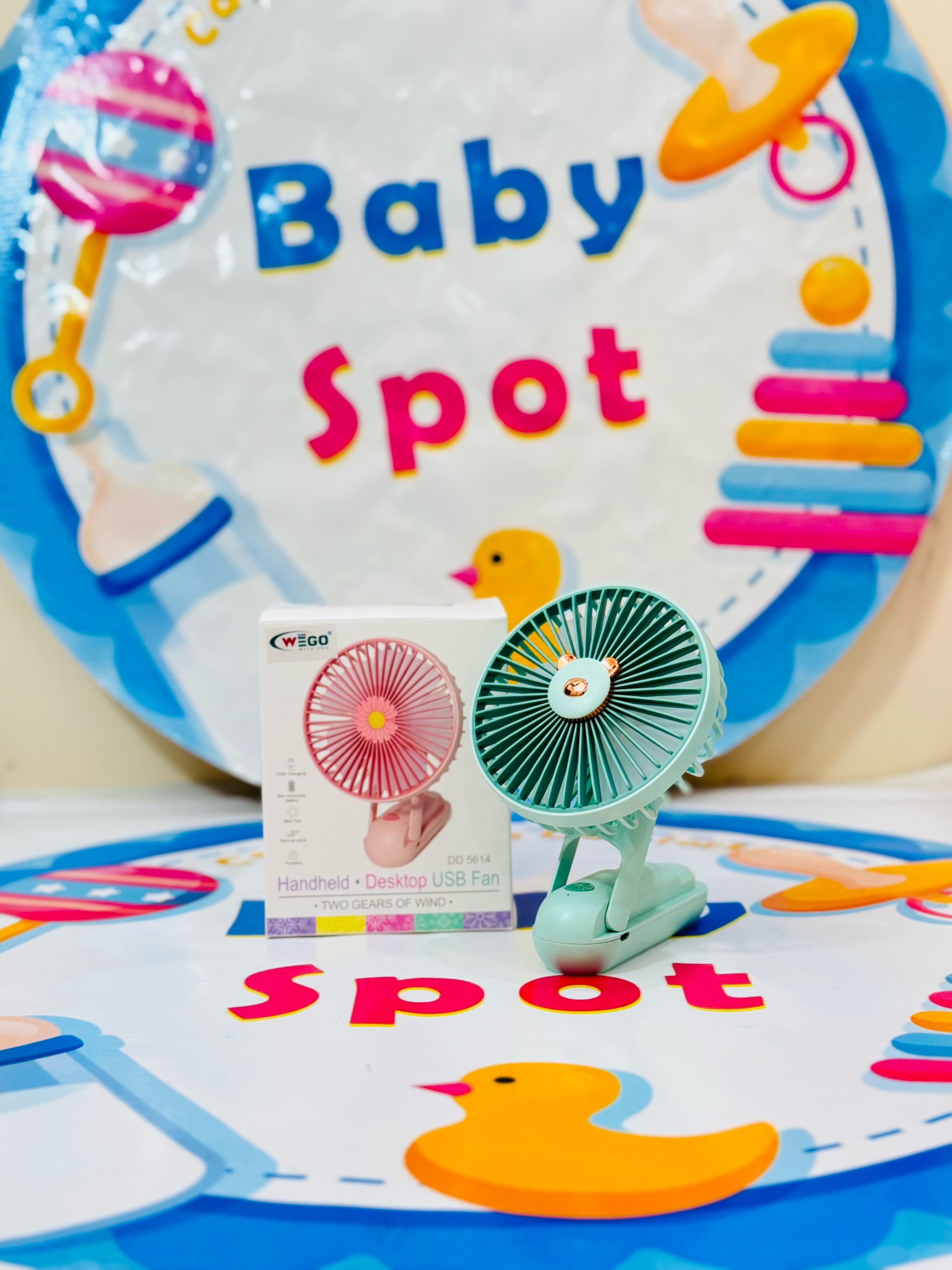 Foldable big size rechargeable electric hand fans – BabySpot