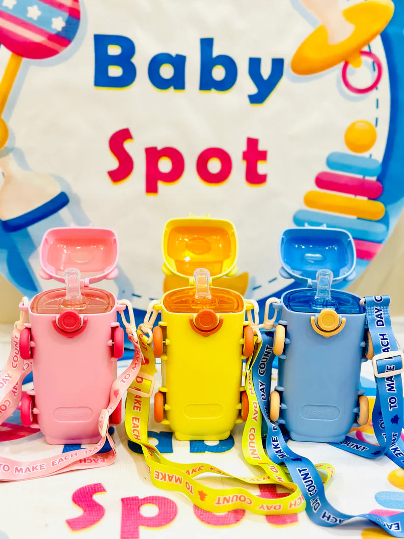 Bus-Shaped Kids' Sipper Bottle – Sip & Ride in Style! 🚌💦 – BabySpot